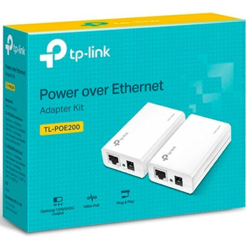 Adaptador Poe Tp-Link Tl-Poe200 Kit Power Over Ethernet
